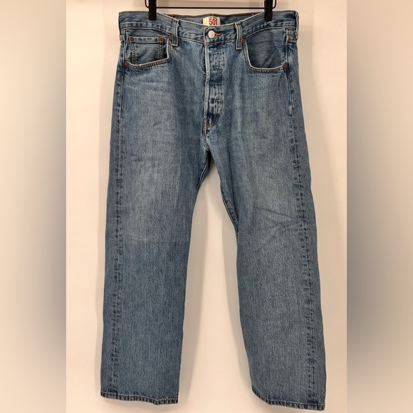 Levi's | Jeans | Levis 5 Blue Jeans Denim 5 Button Fly 100 Cotton Red ...
